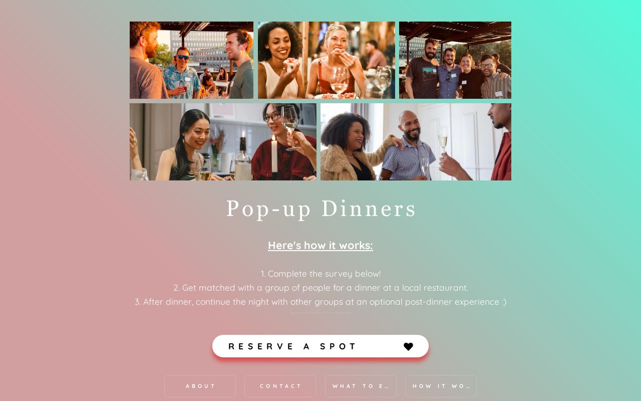 Pop-up Dinners